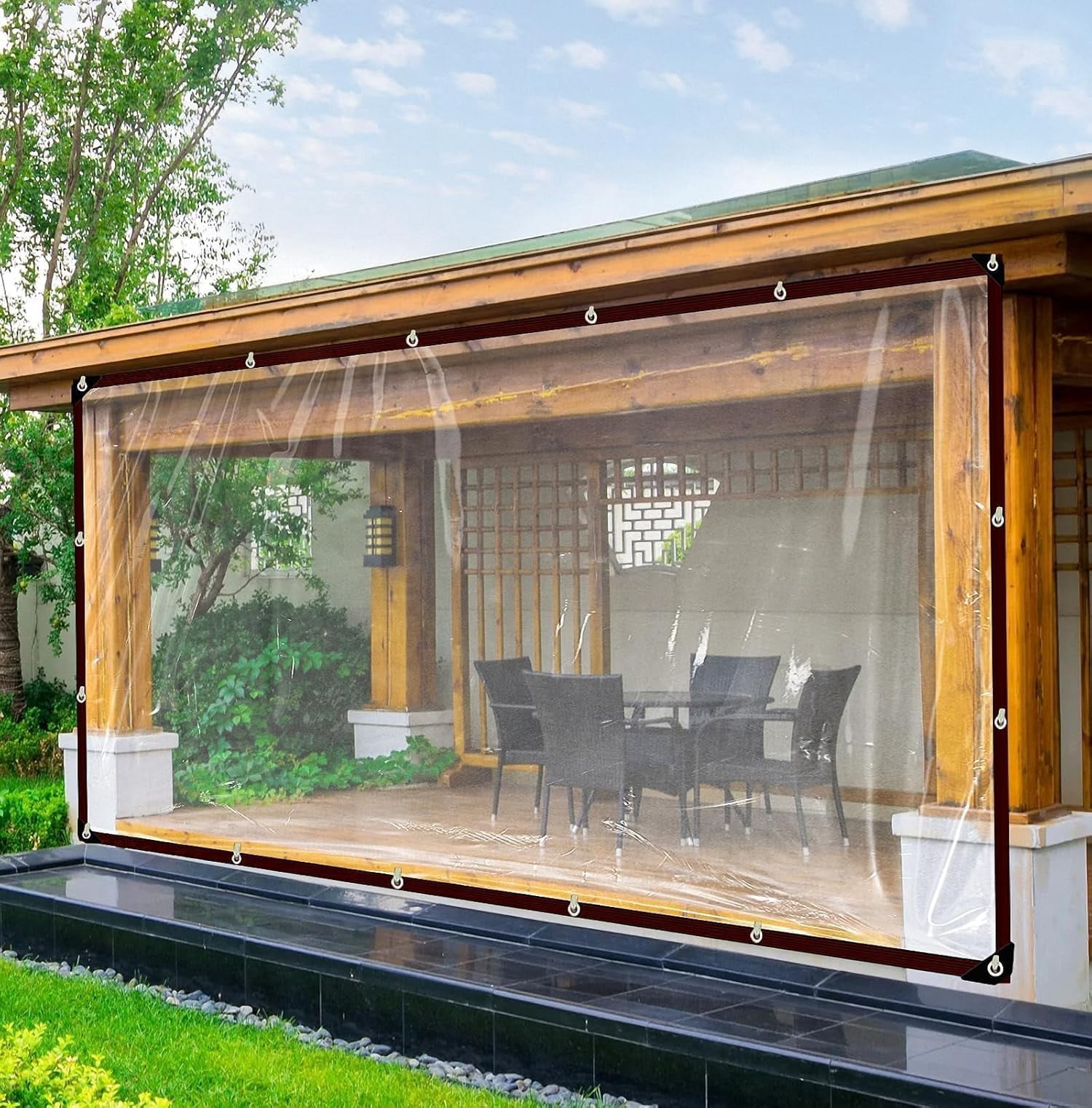 Clear Tarp 4x8FT - Tarps Transparent Small Tarps for Winterizing and ...