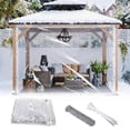 Clear Tarp Heavy Duty Waterproof, 14Mil-8ftx20ft Tear-Resistant ...