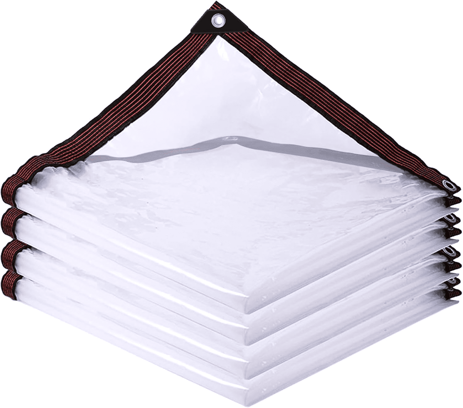 Clear Tarp Waterproof with Grommets,6x10 FT Heavy Duty PVC Vinyl Tarps ...