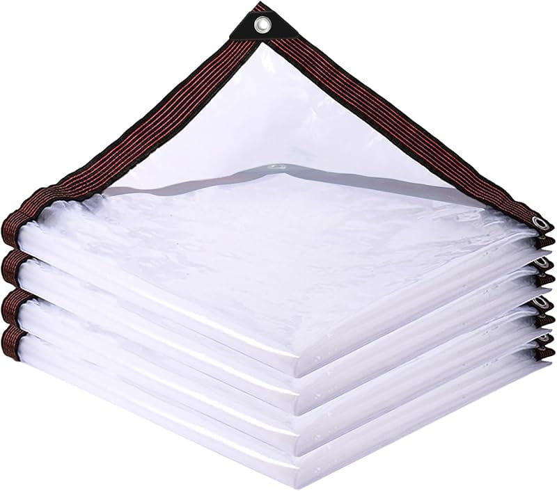 Clear Tarp Waterproof with Grommets,Heavy Duty PVC Vinyl Tarps Cover ...