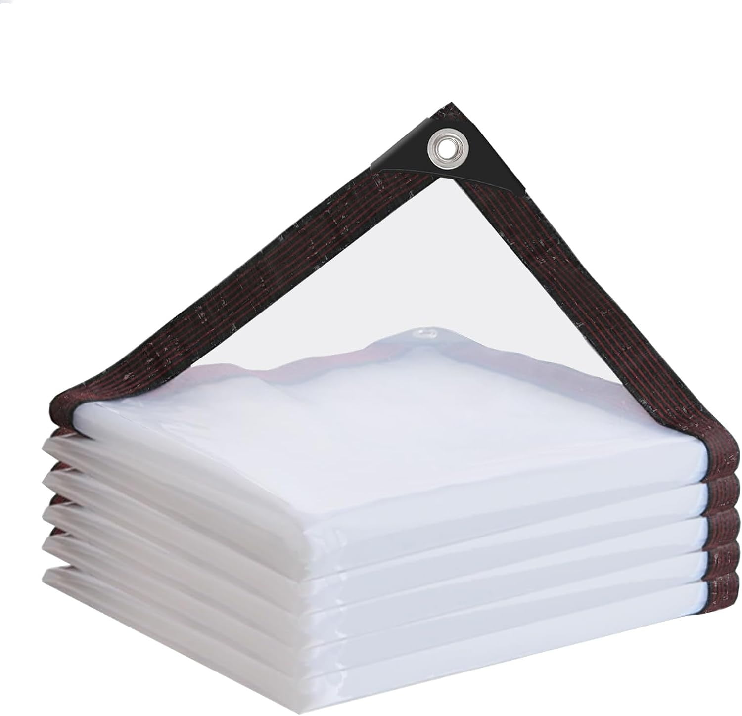 Clear Tarps with Grommets,Waterproof Tarp,6.5x10 ft Heavy Duty ...
