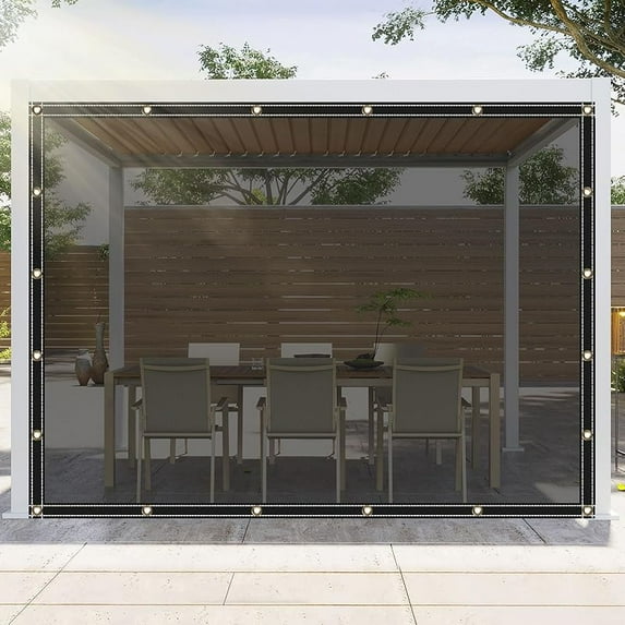 Clear Tarps Heavy Duty UV Protection, Translucent Sun Shade PVC Vinyl ...
