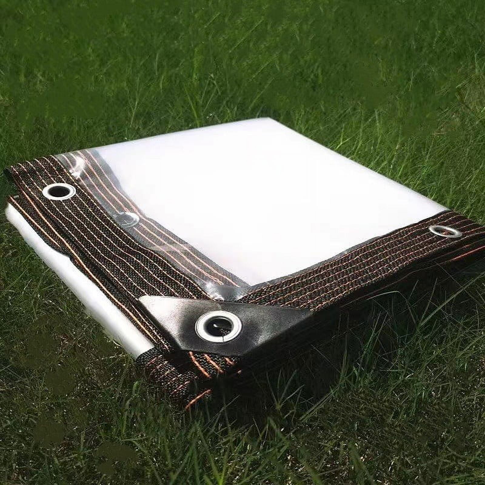 Clear Tarps Heavy Duty, Waterproof Tarpaulin with Metal Grommets, Cold ...