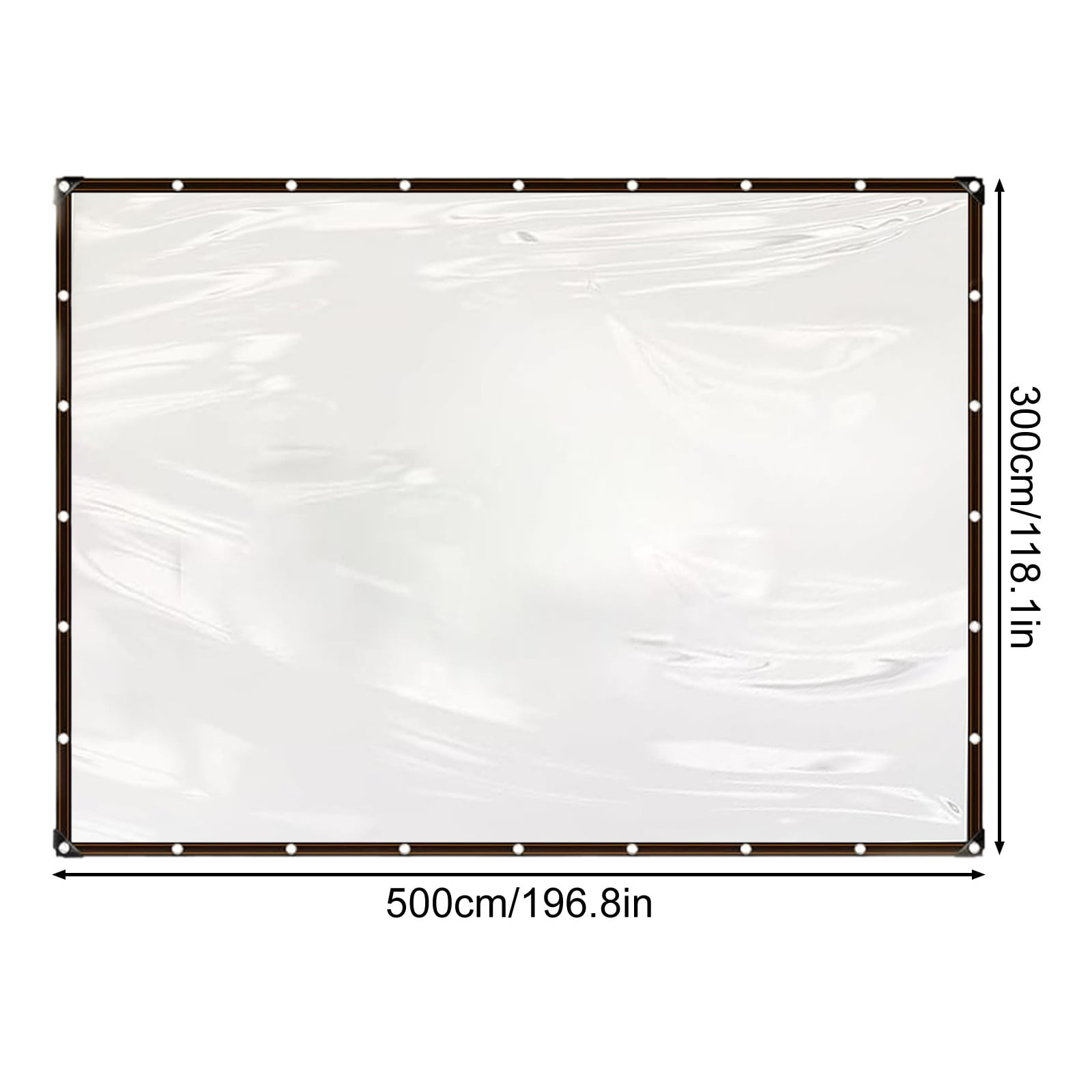 Clear Tarps Poly Tarpaulin Outdoor Garden Rainproof Covering Clear ...