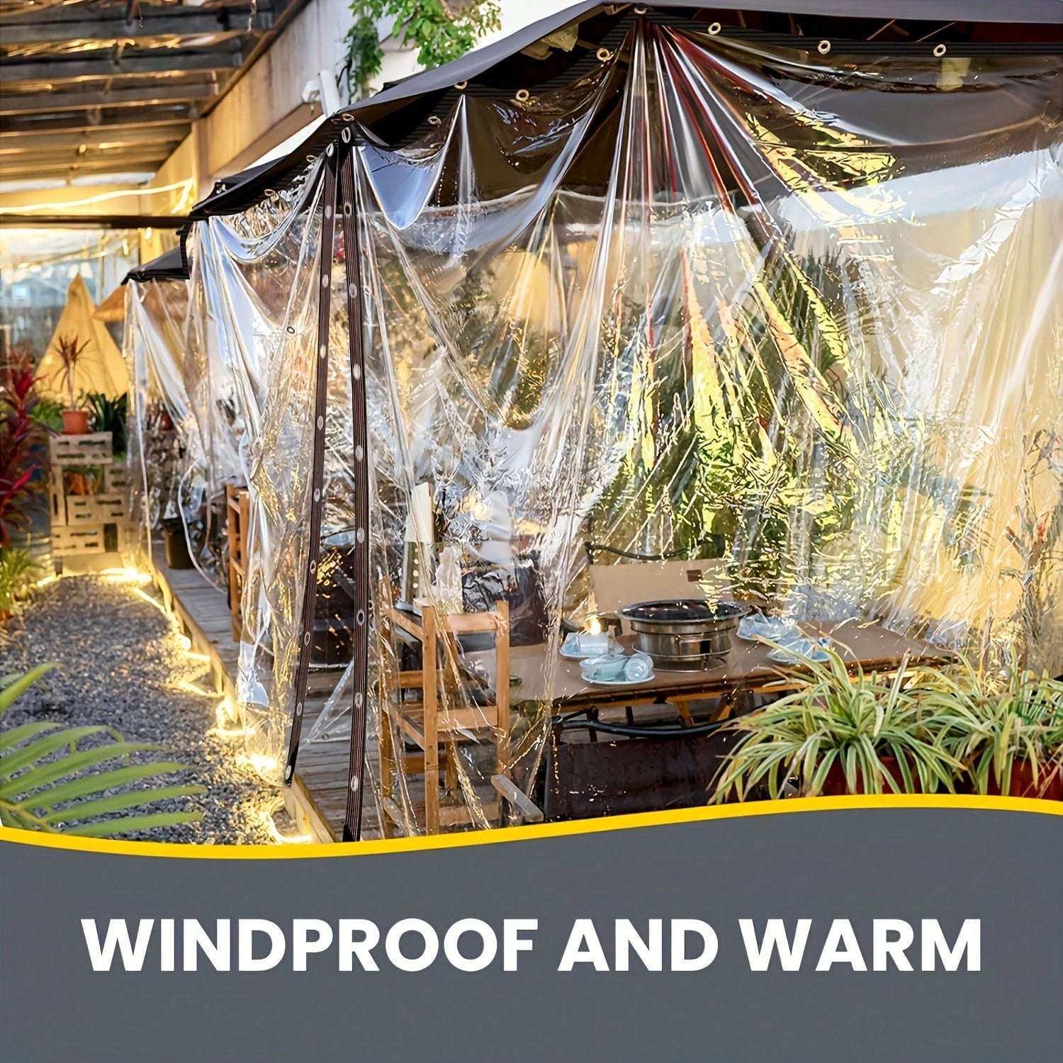 Clear Tarps With Grommets Heavy Duty Waterproof Tarp Cover,Transparent ...