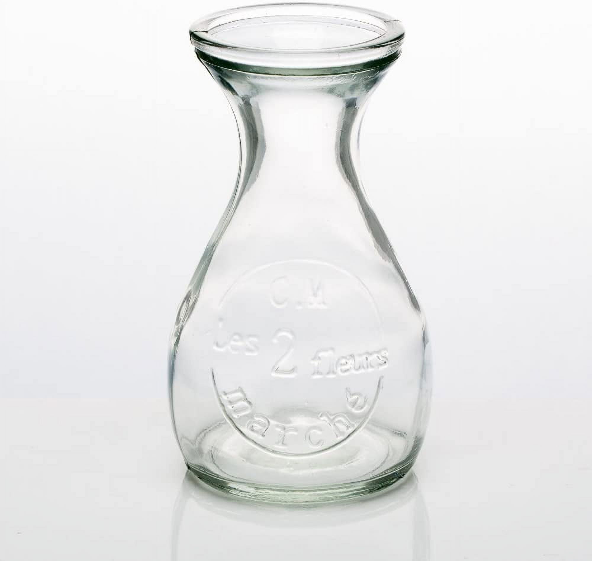 Clear Glass Bud Vase Bulk Set of 36, 4.25" Teardrop Shape for Floral Arrangements Weddings ...