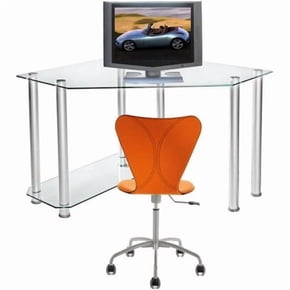 Glass Computer Desks for Home and Office Furniture Collection