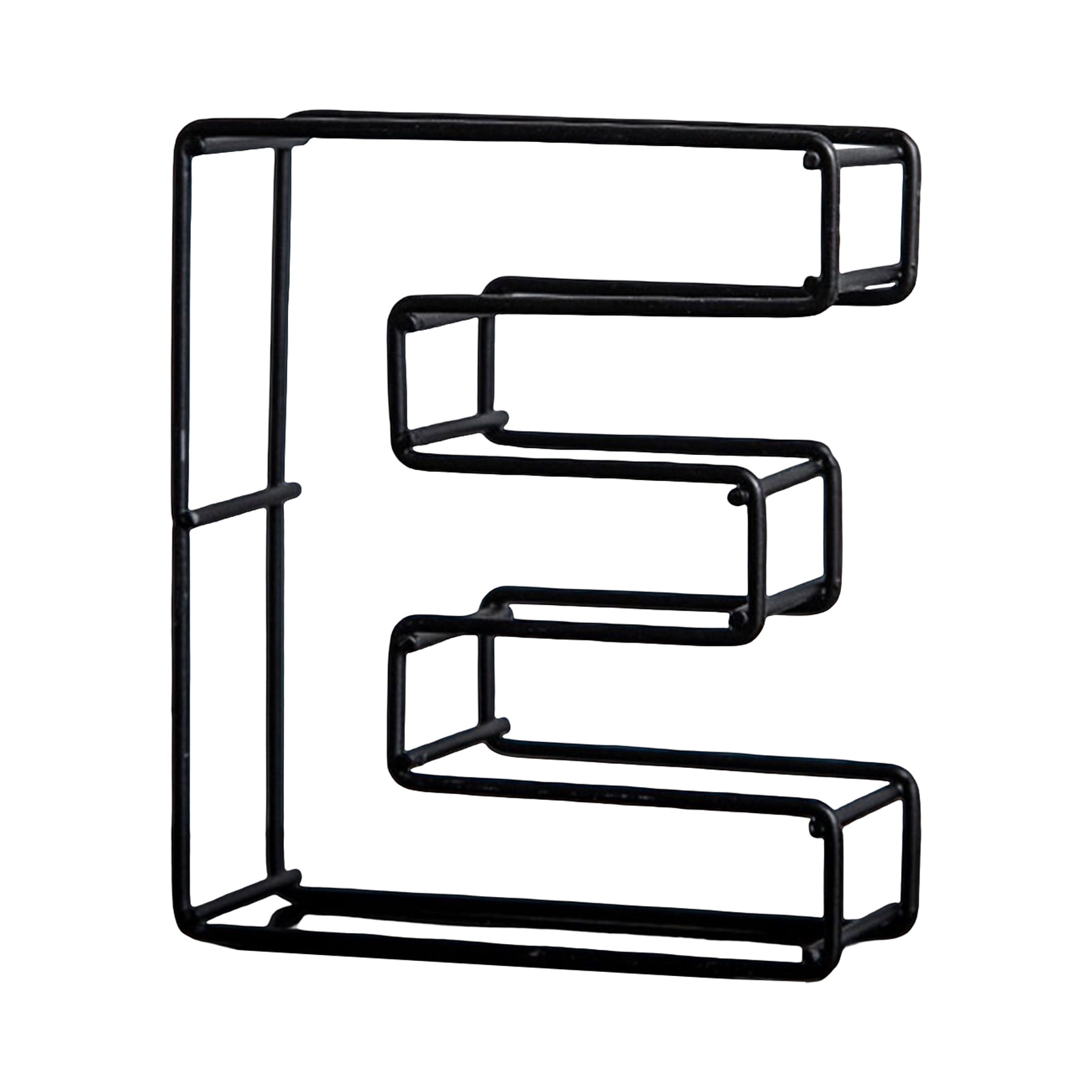 Clear Texture Alphabet Figurine Minimalist Design Wrought Iron Three ...