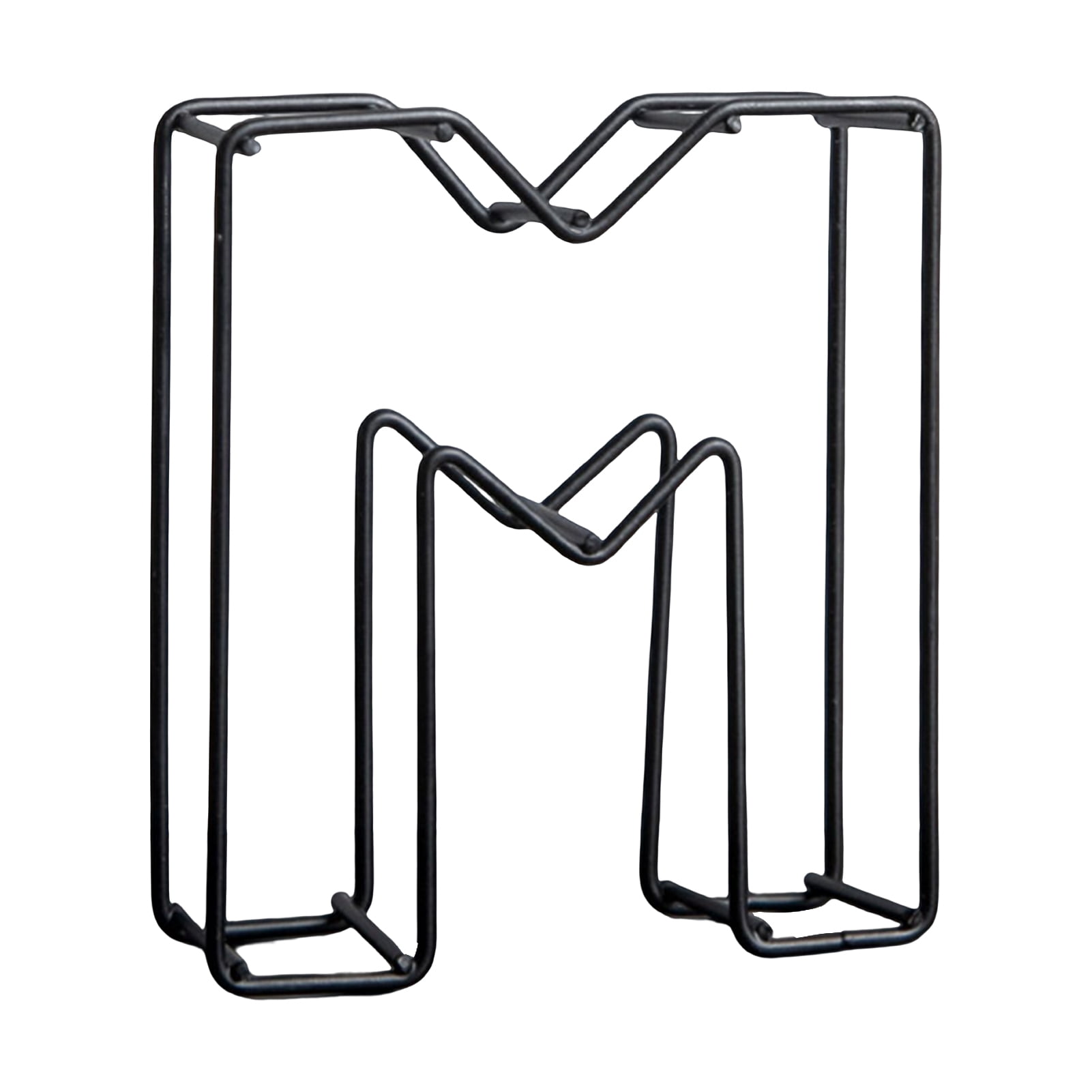 Clear Texture Alphabet Figurine Minimalist Design Wrought Iron Three ...