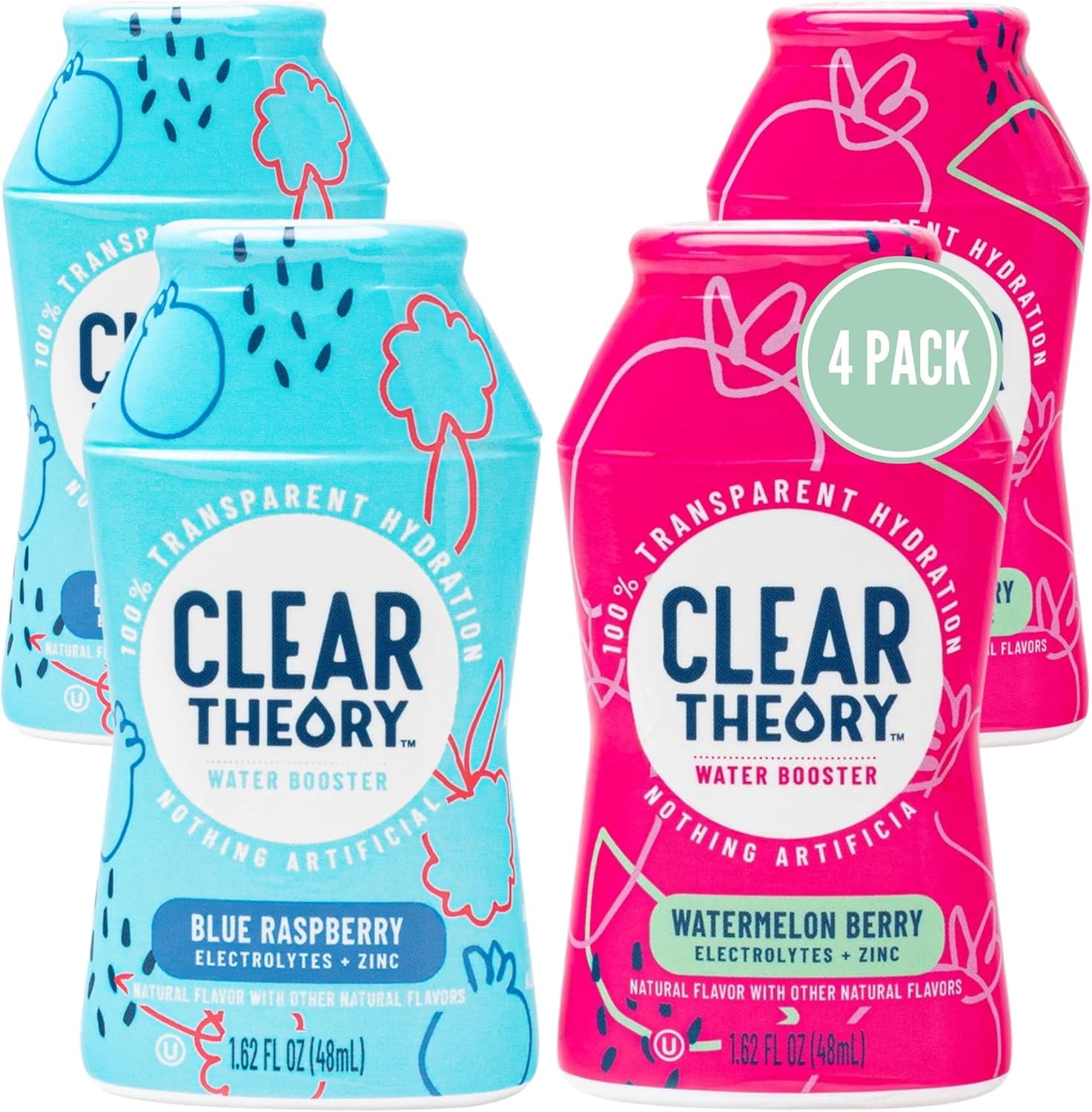 Clear Theory® Water Flavoring Drops with Electrolytes, Water Enhancer ...