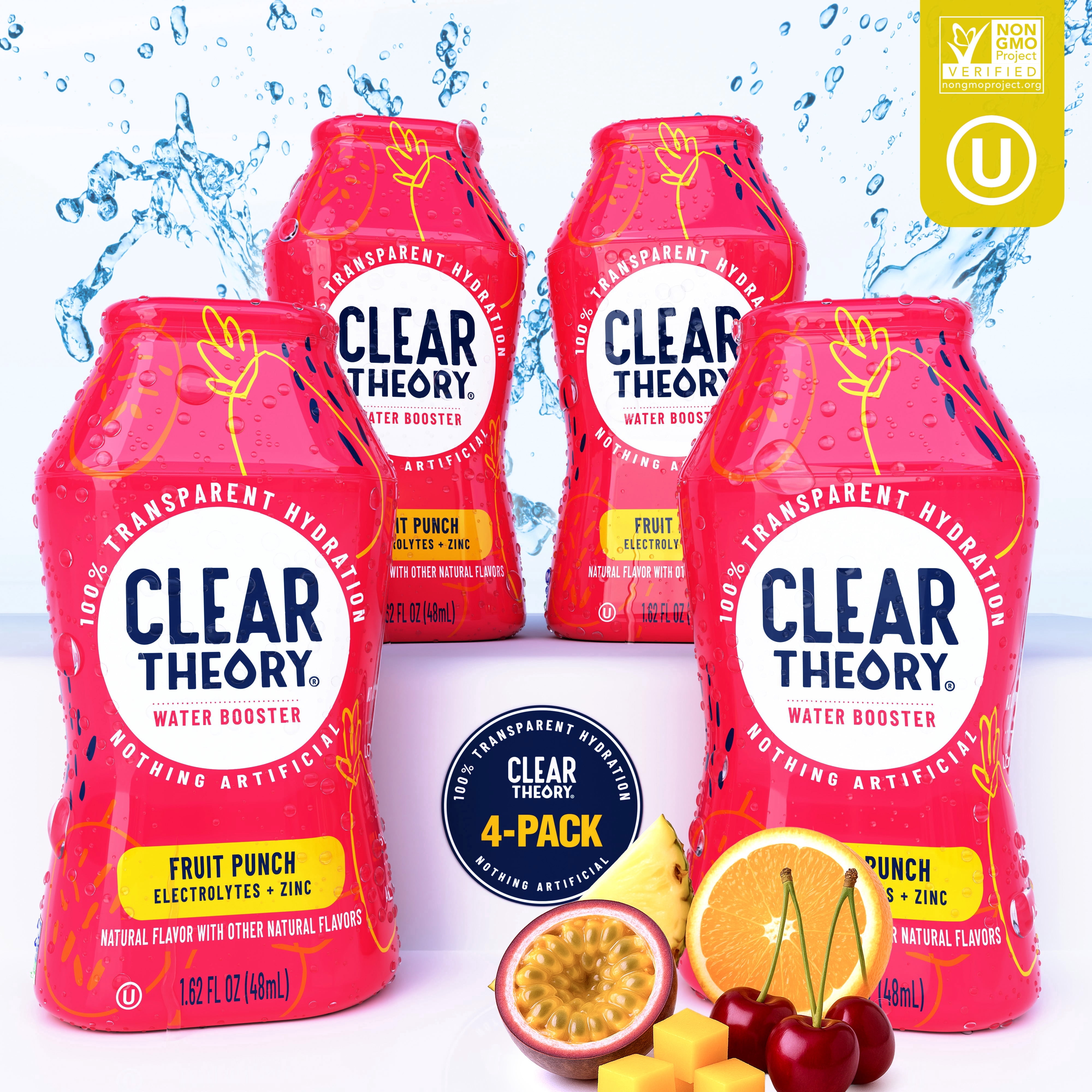 Clear Theory Water Flavoring Drops with Electrolytes, 4pk Fruit Punch ...