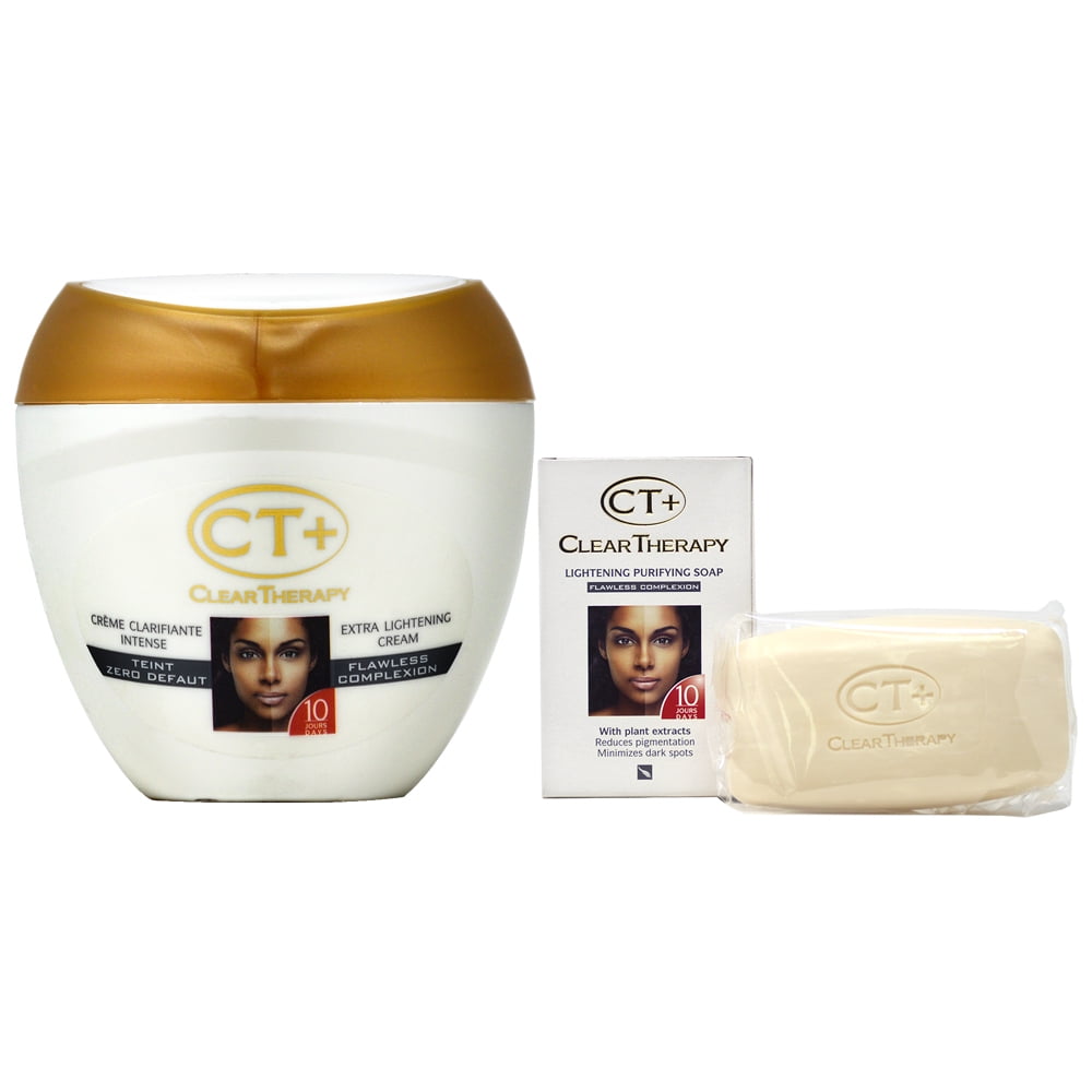 CT+ Clear Therapy Cream 400ml, Soap 175g, Skin Care for Dark Spots and ...