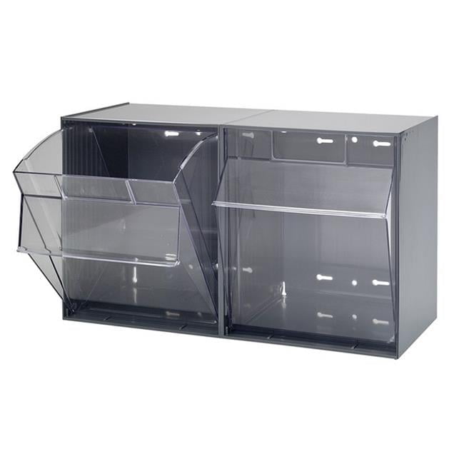 Clear Tip Out Bins- Gray - 11.75 x 23.62 x 13.87 in. - Walmart.com