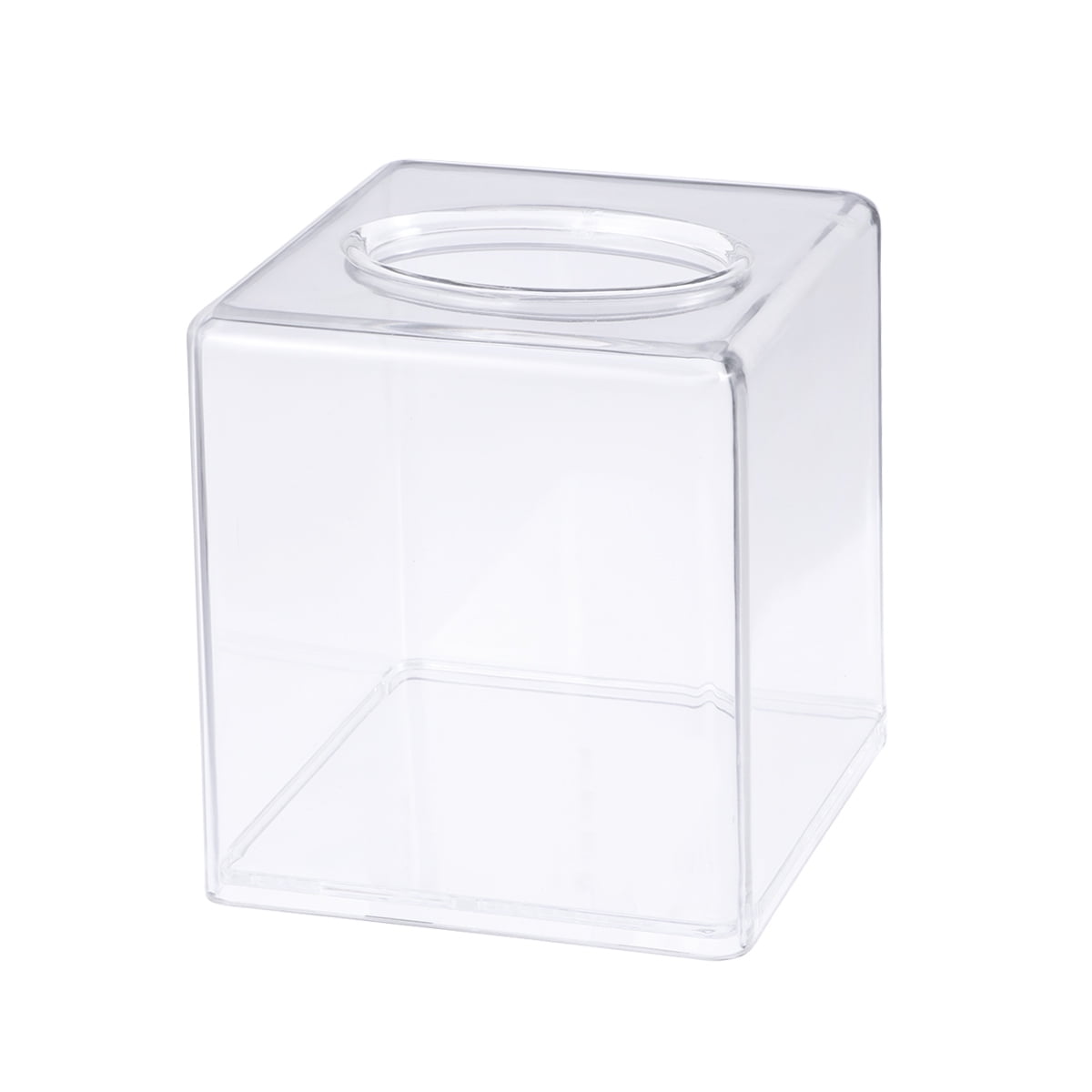 Clear Tissue Cover Box Square Tissue Paper Holder Tissue Dispenser for ...
