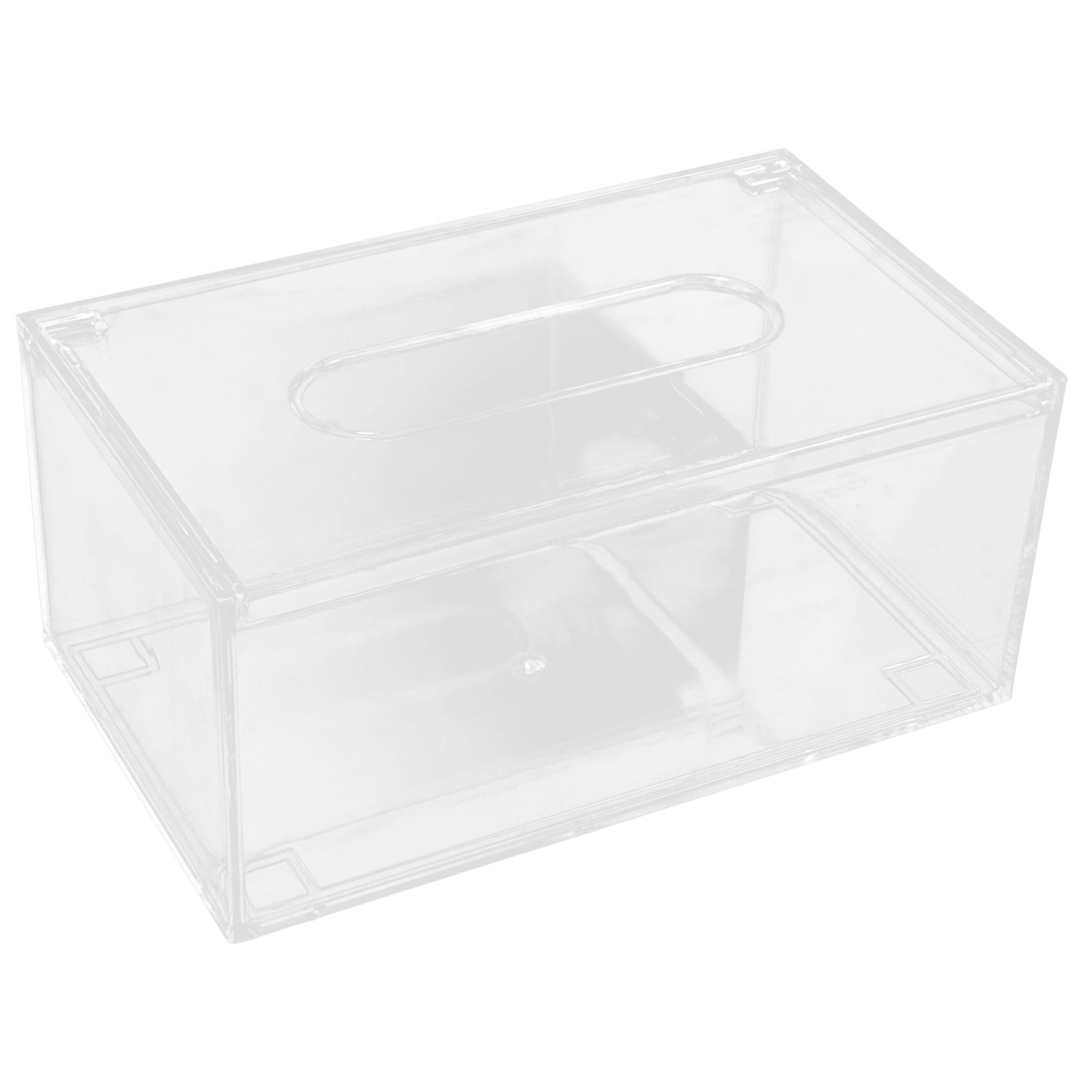 Clear Tissue Dispenser Box Facial Tissue Box Holder Napkin Organizer ...