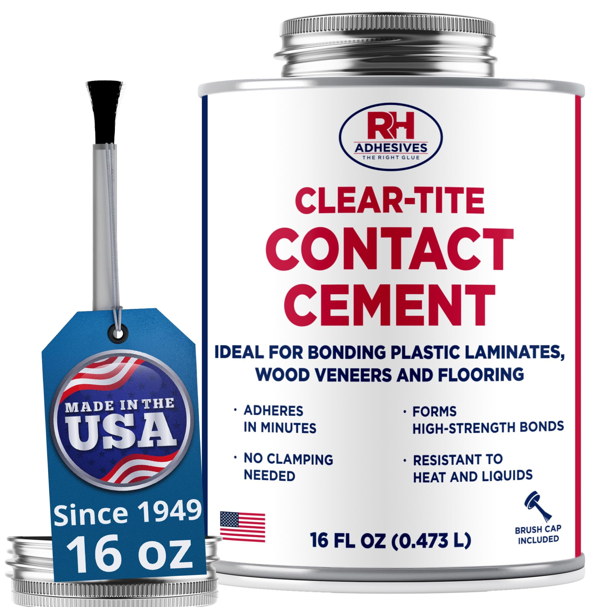Clear-Tite Contact Cement, 16 oz. can - RH Adhesives - Walmart.com