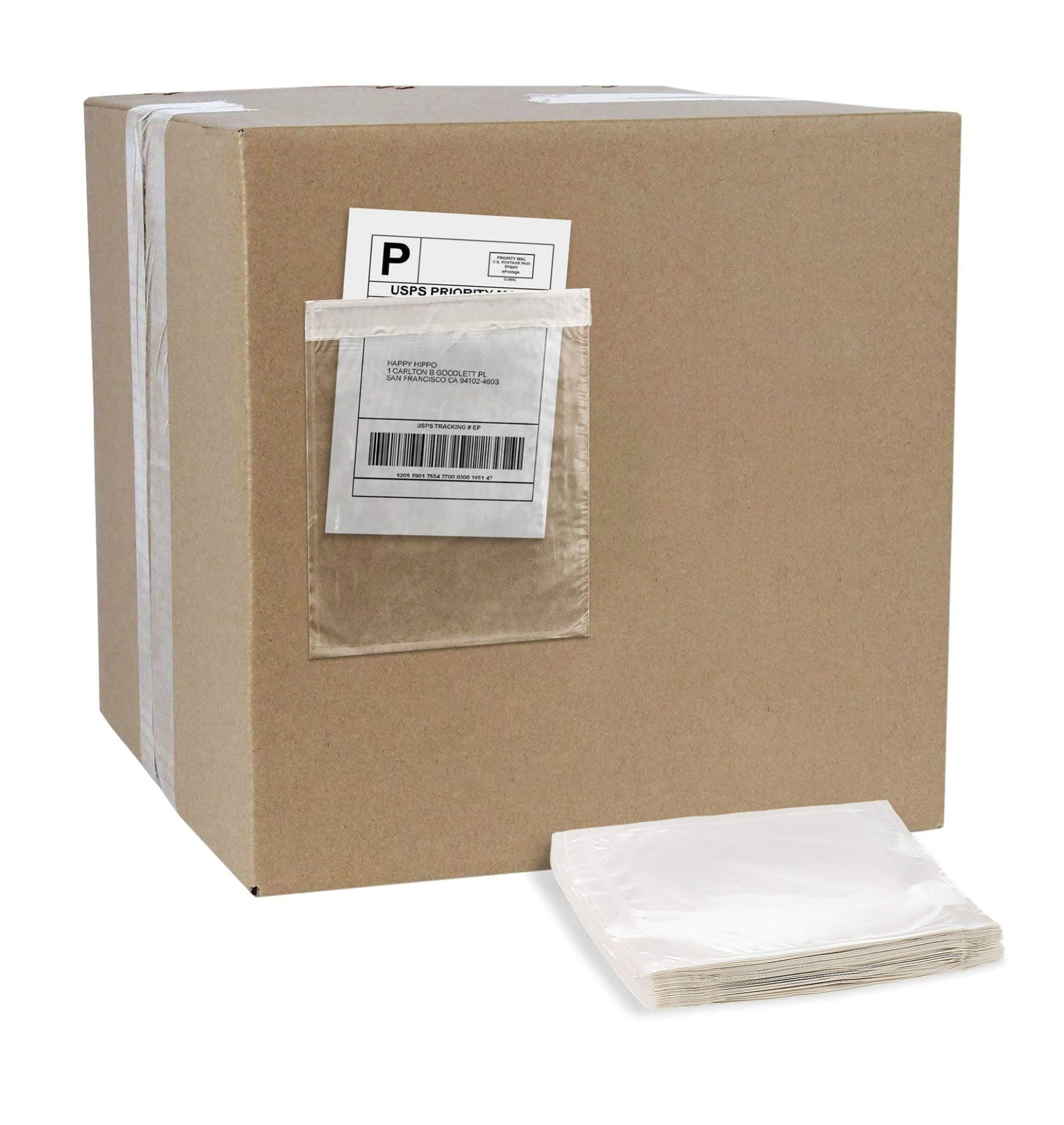 Clear Top Loading Packing List Envelopes, 4.5 x 5.5 Inches. 1000 Pack ...