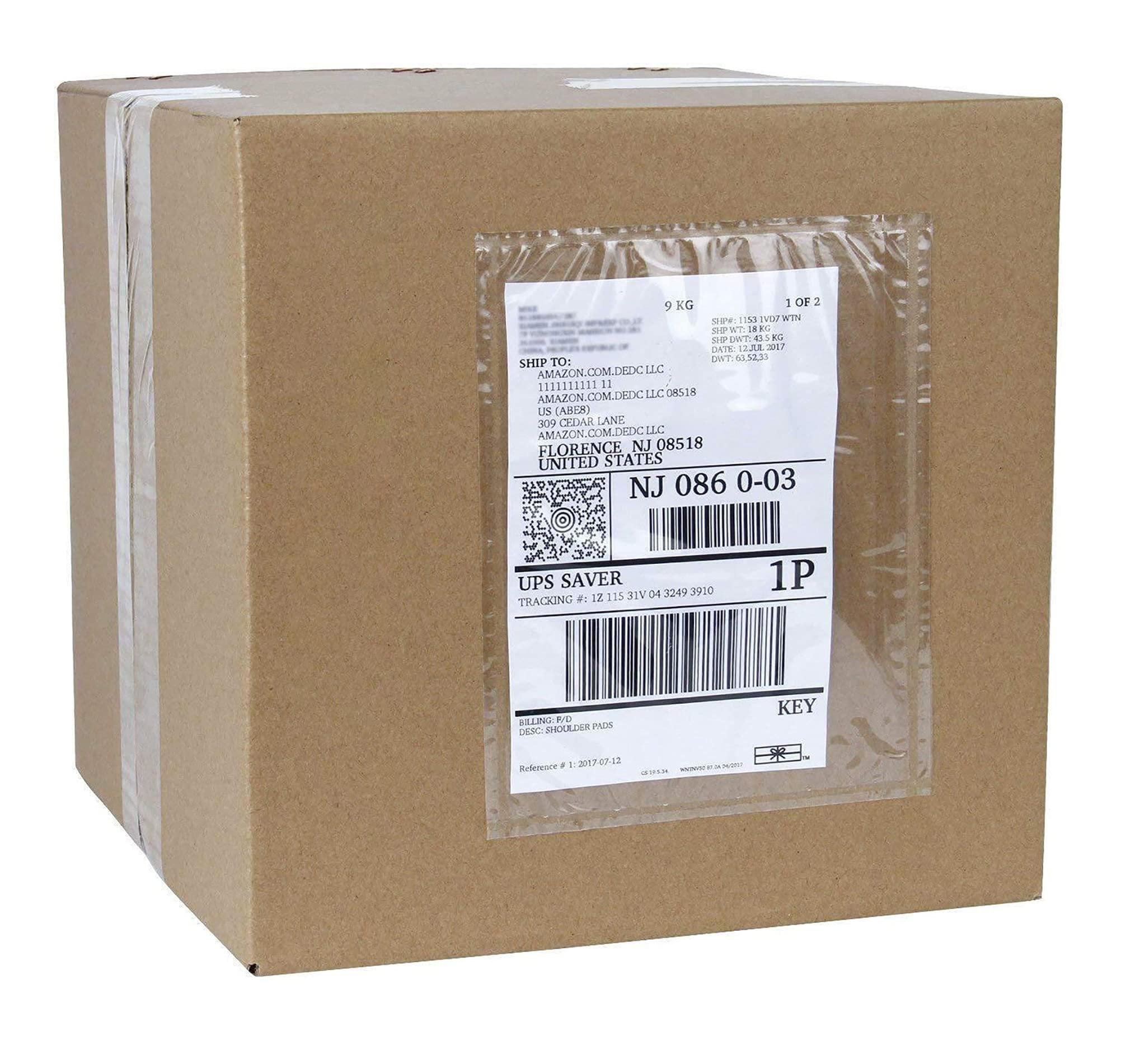 Clear Top Loading Packing List Envelopes, 9.5 x 12 Inches. 500 Pack ...