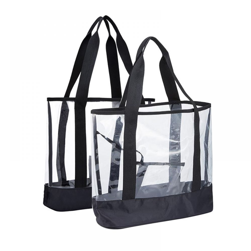 Clear Tote Bags For Work, Beach, Stadium, Security Approved With Zipper ...
