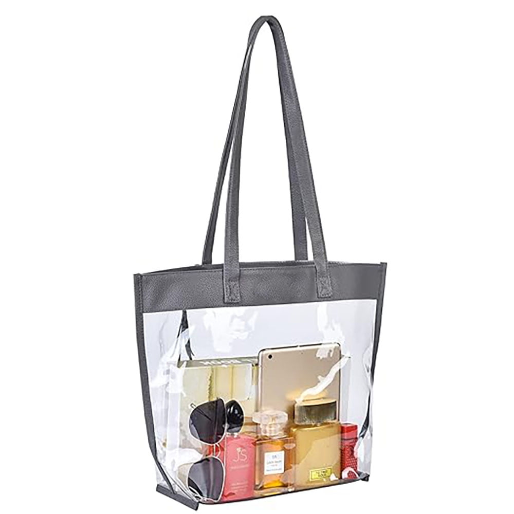 Clear Tote Bags for Work, Beach, Stadium, Security Approved with ...