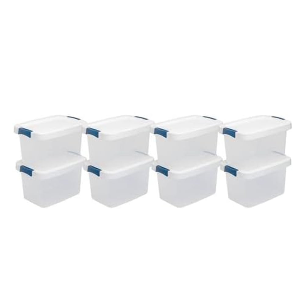 Clear Tote, Plastic Stackable Storage Bin, Organizing Storage Container ...