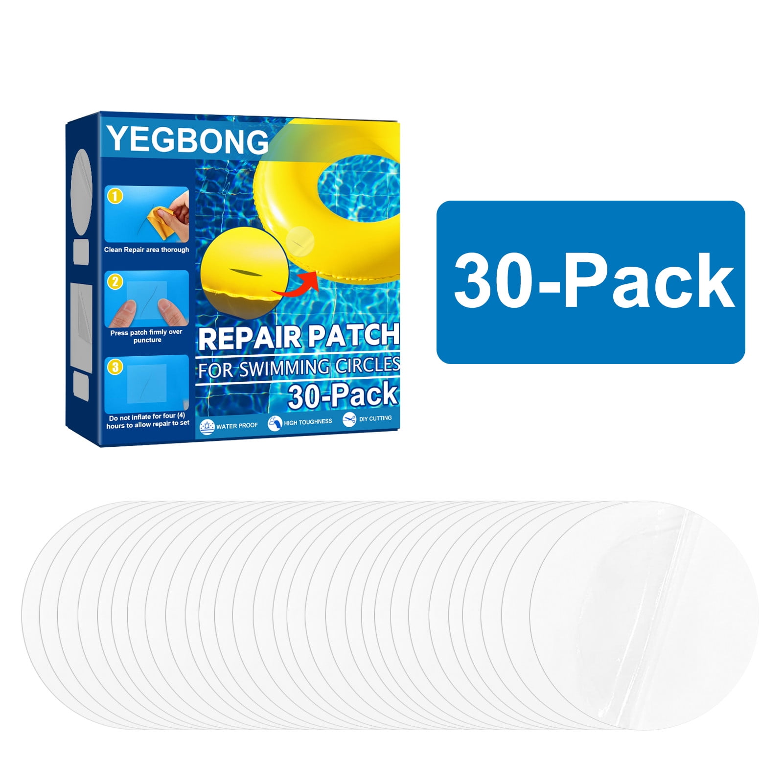 Clear Tpu Pool Patch Repair Kit,Vinyl Patches Seal DIY Fix Holes for ...