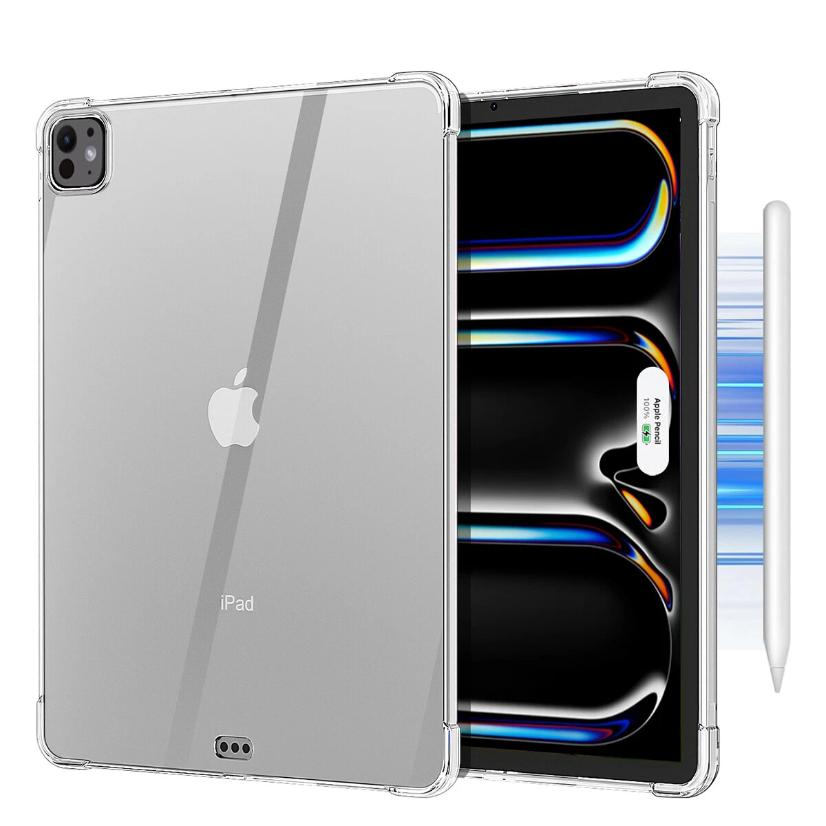 Clear Tpu Shockproof Bumper Slim Back Case Cover For Apple Ipad Pro M4 ...