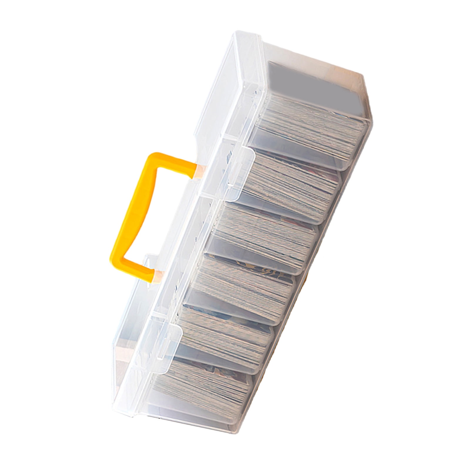 Clear Trading Card Storage Box Playing Card Case Organizers with ...