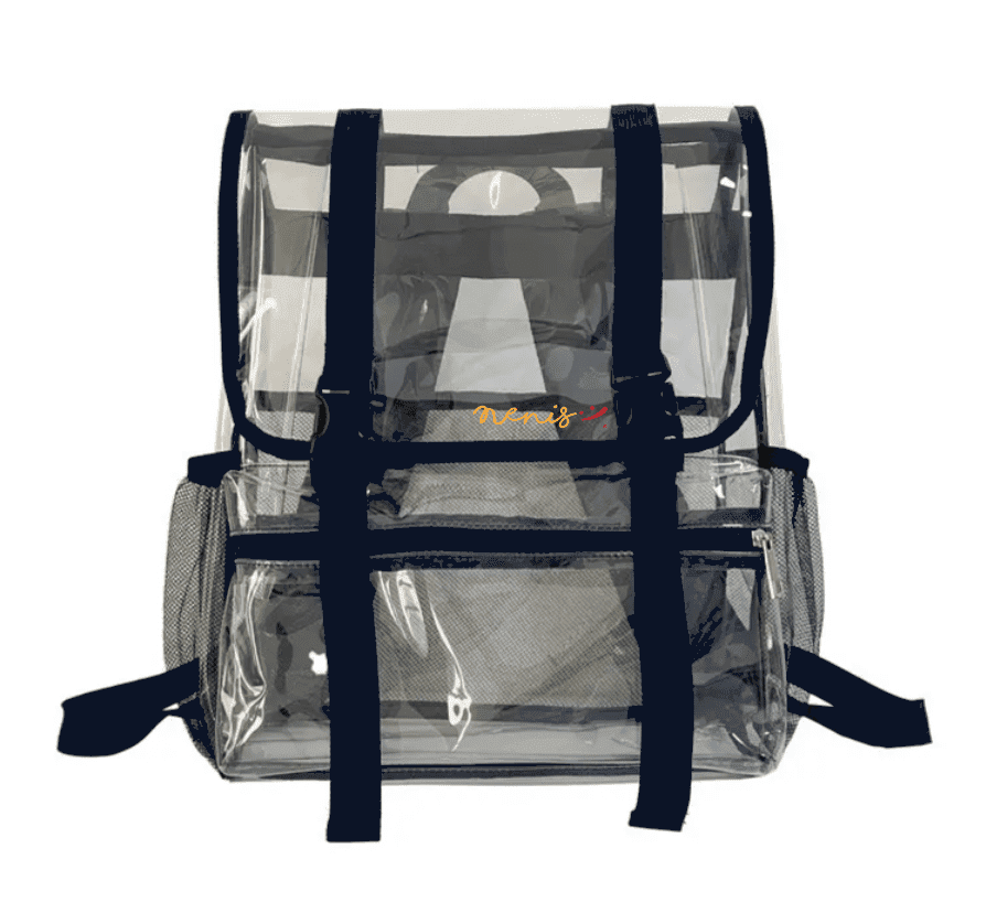 Nenis Clear Transparent Backpack with Heavy Duty PVC, Blue - Walmart.com