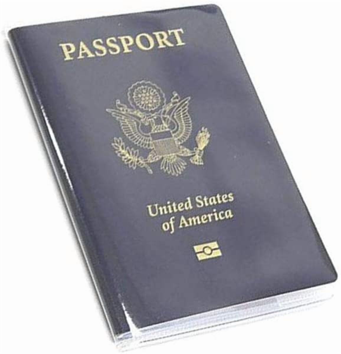 Clear Transparent Frosted Passport Cover Holder Case Organizer ID Card ...