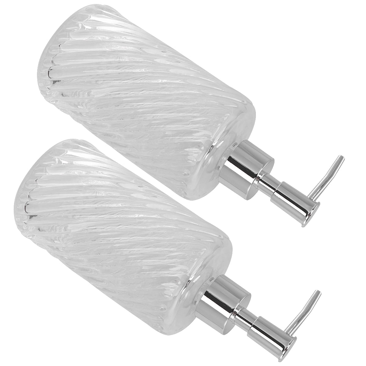 Clear Transparent Lotion Dispensing Glass Bottle Press Pump Travel ...