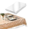 Clear Transparent PVC Plastic Tablecloth Protector Waterproof Oblong ...