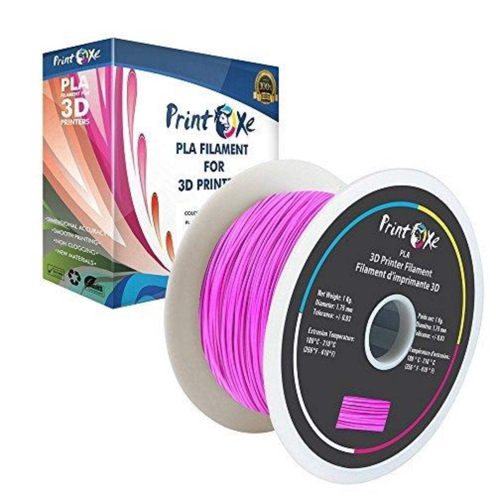 Clear / Transparent Purple PLA 3D Printer Filament - 1 Kg. Spool ...