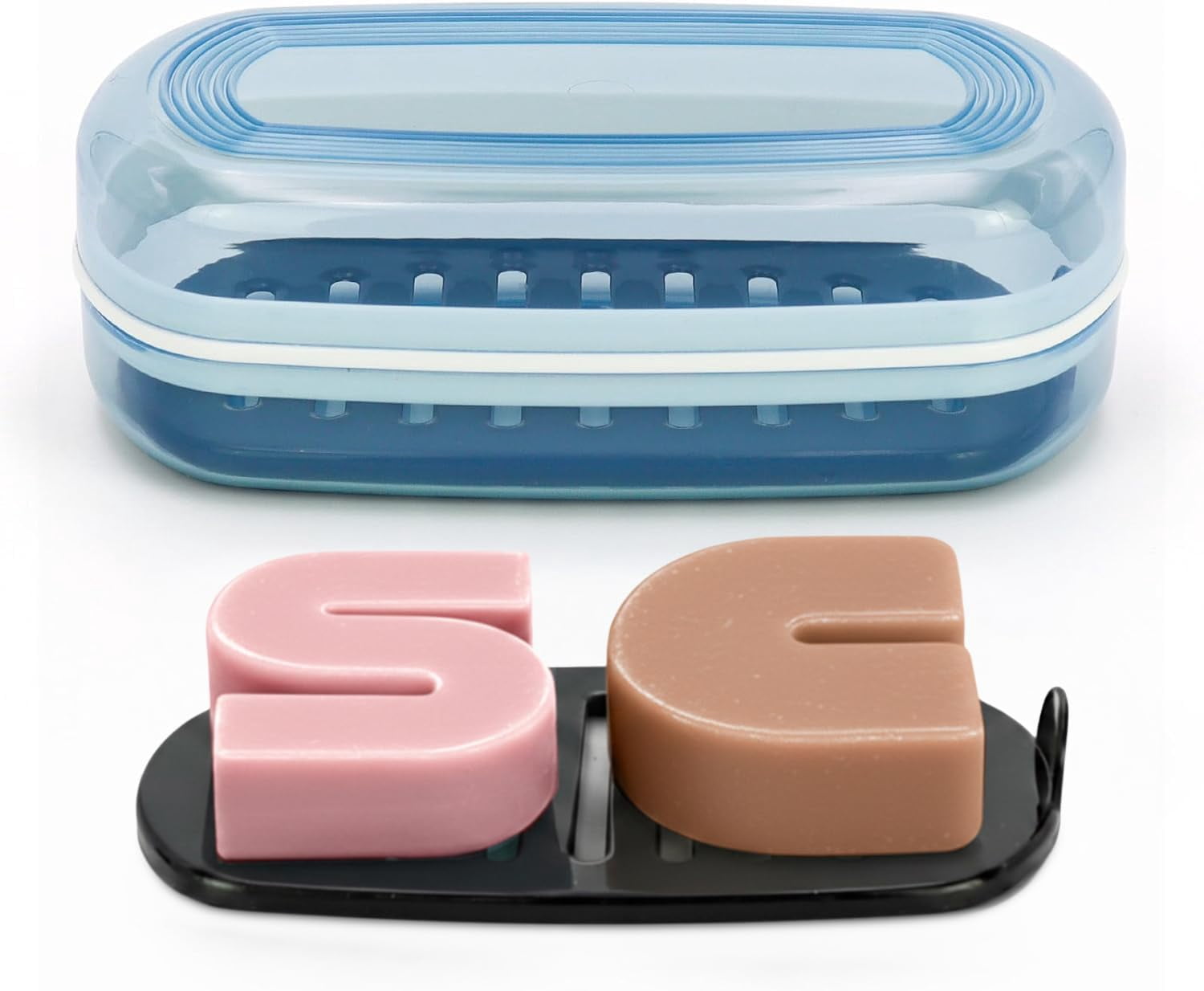 Clear Travel Soap Case Compatible with - Leak-Proof Multi-Use Holder ...