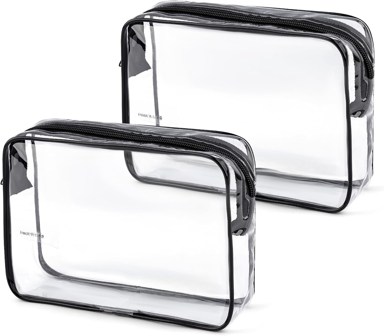 Clear Travel Toiletry Bag, TSA Approved Organizer Portable Travel Pouch ...