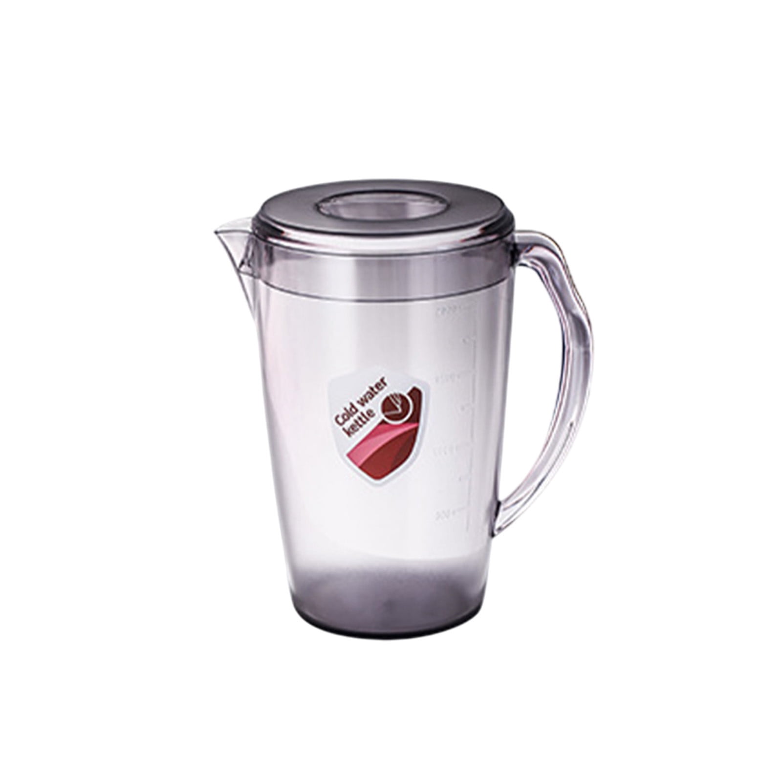 Clear Tritan Plastic Pitcher with Lid 32oz Red/Gray Beverage Dispenser ...