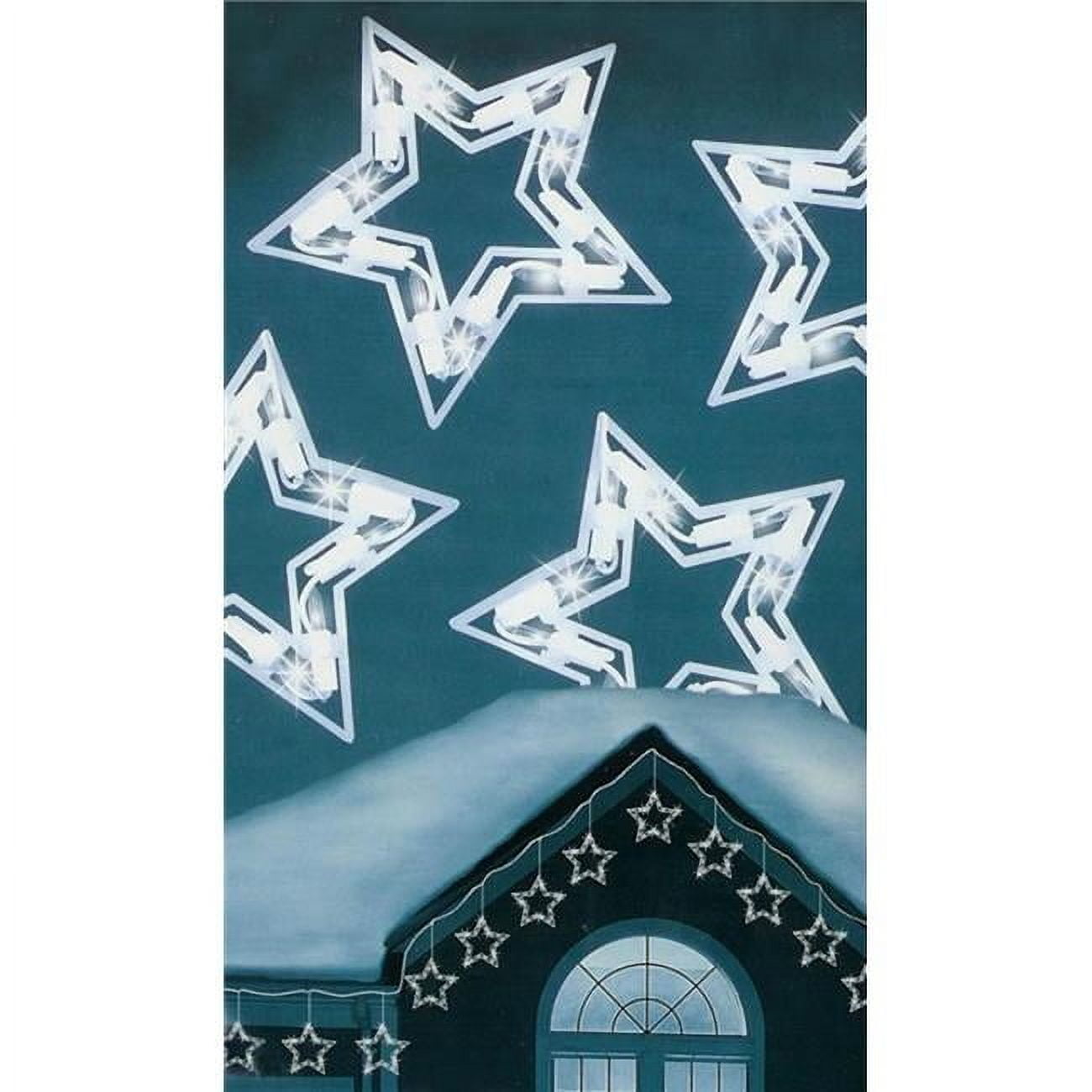Clear Twinkling Star Icicle Christmas Lights - White Wire, Set of 10 ...