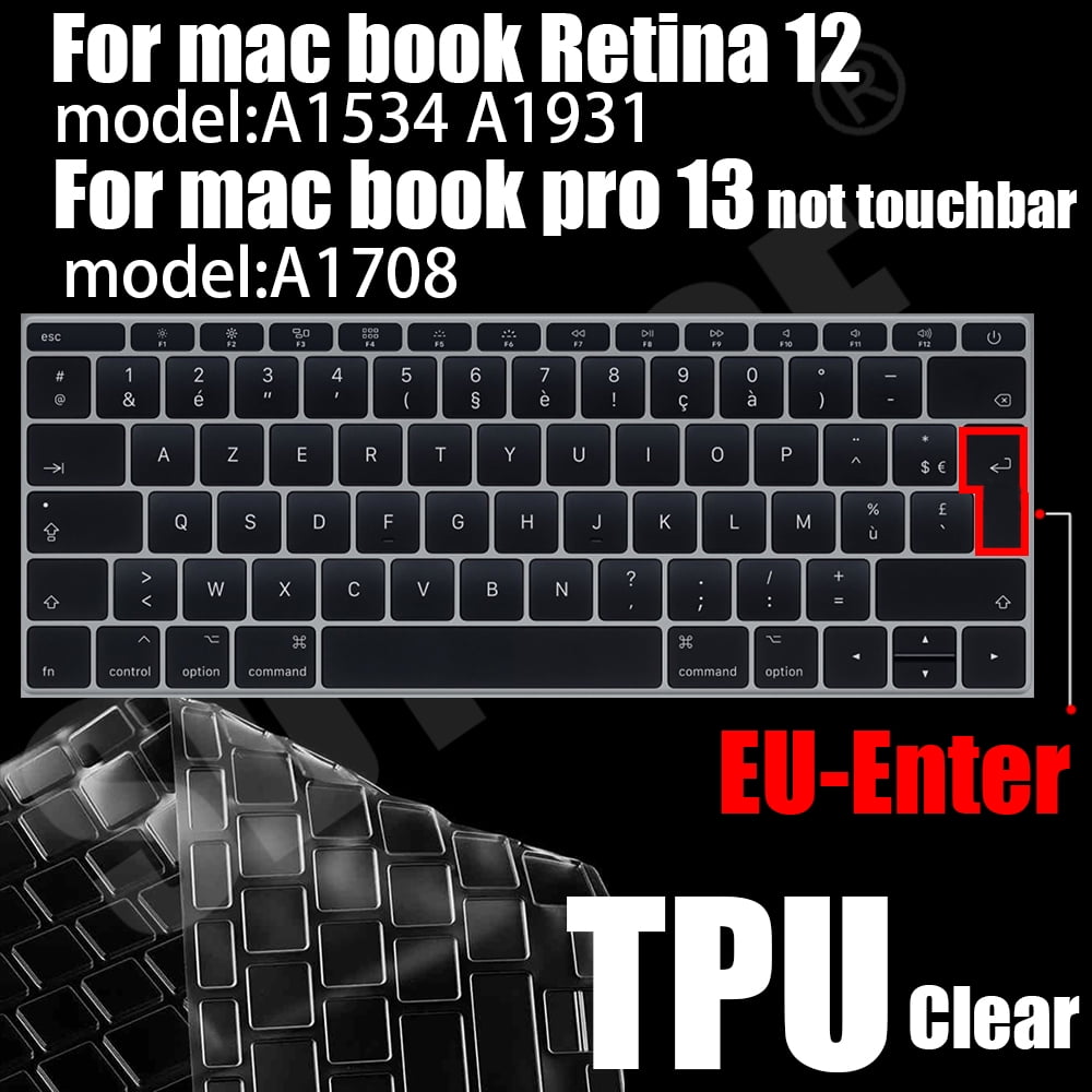 Clear Ultra Thin TPU Keyboard Cover for M2 Chip MacBook Air 13.6"and M4 ...