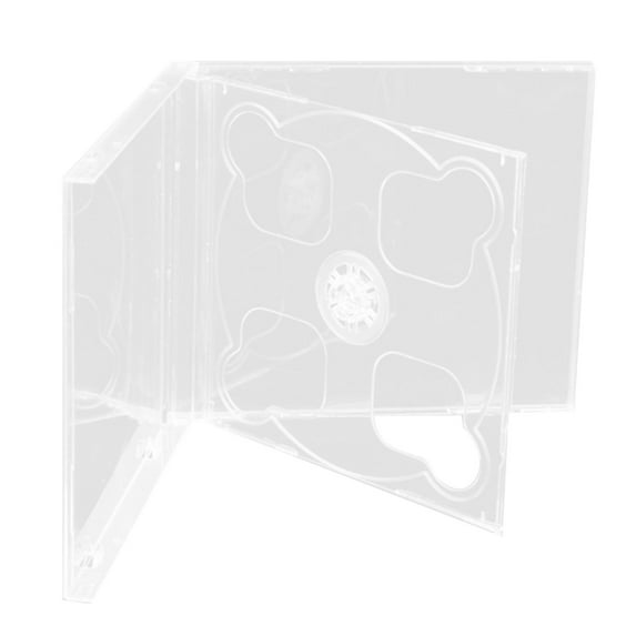 Clear VCD Case Portable Disc Storage Box Single Disc Disc Box Case Disc ...