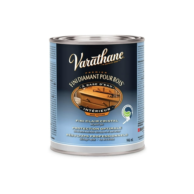 Clear, Varathane Satin Ultimate Crystal Clear Polyurethane Water-Based ...