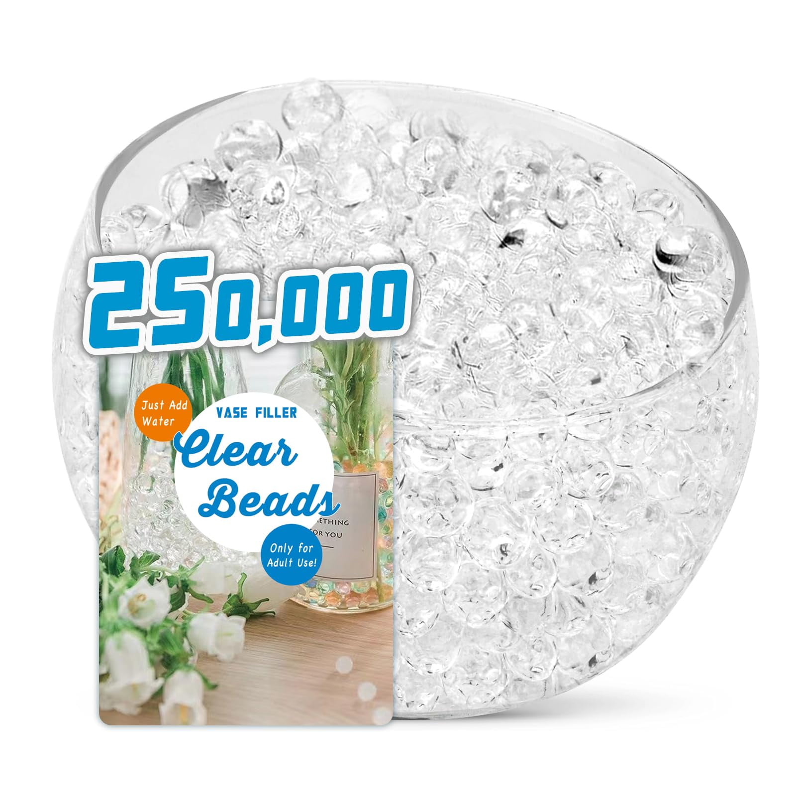 Clear Vase Filler Beads for Floral Arrangements, Wedding Centerpieces ...