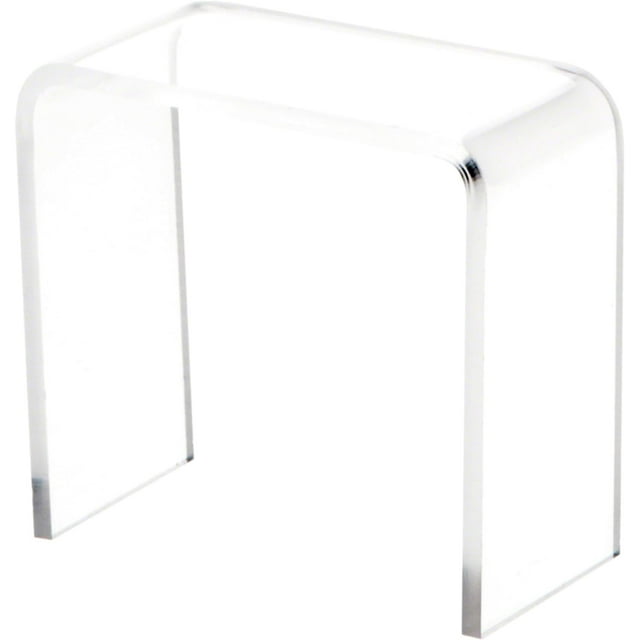 Clear Vertical Rectangular Display Riser, 2" H x 2" W x 1" D (3/32 ...