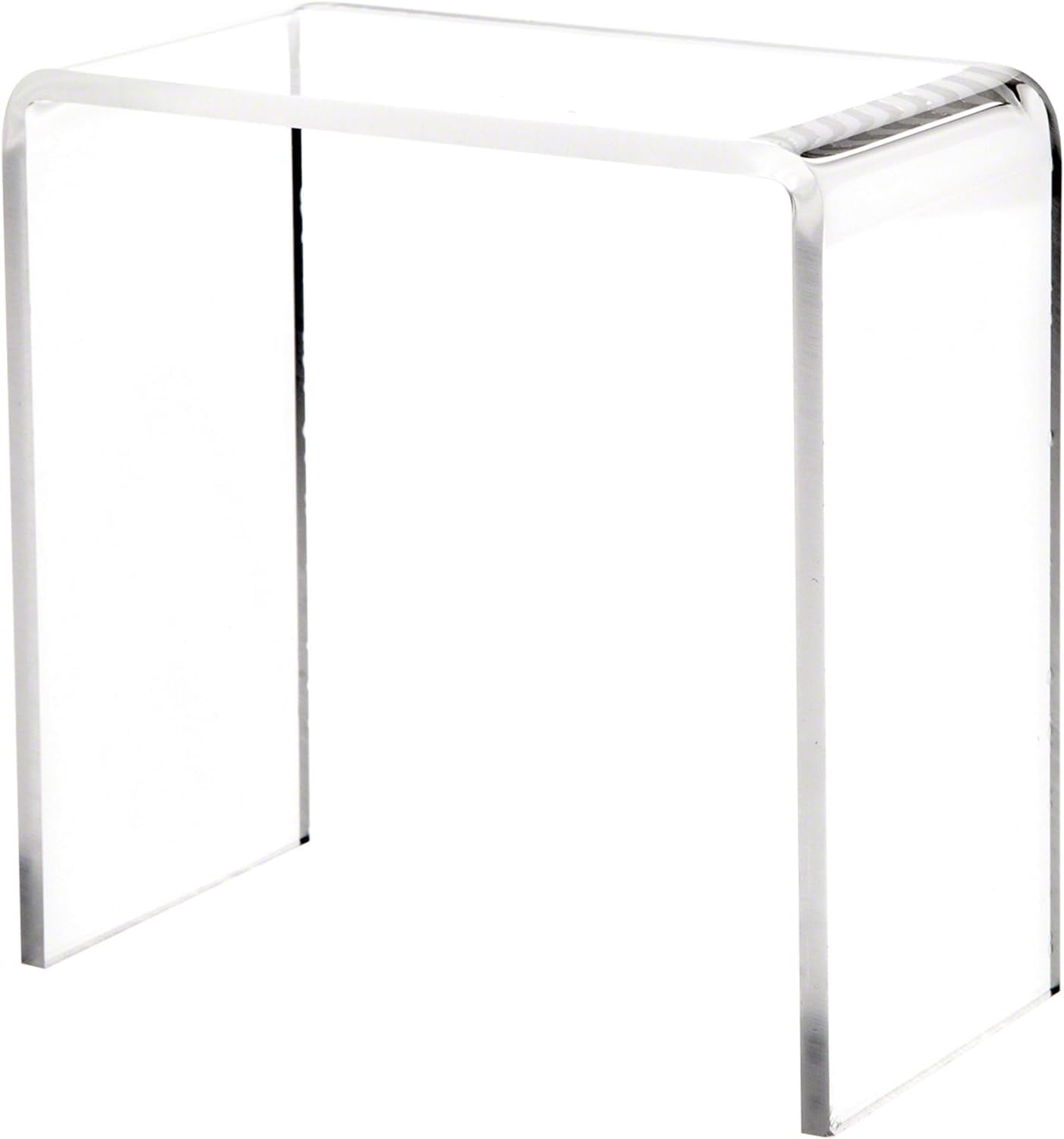 Clear Vertical Rectangular Display Riser, 5" H x 5" W x 2.5" D (3/16 ...