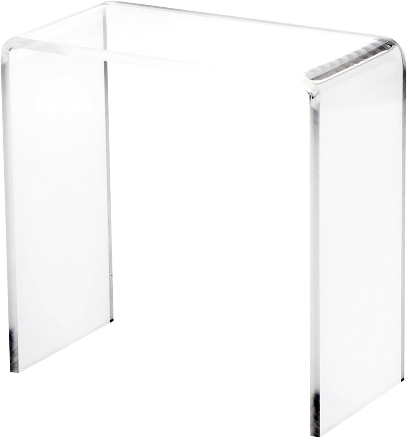 Clear Vertical Rectangular Display Riser, 7" H x 7" W x 3.5" D (1/4 ...
