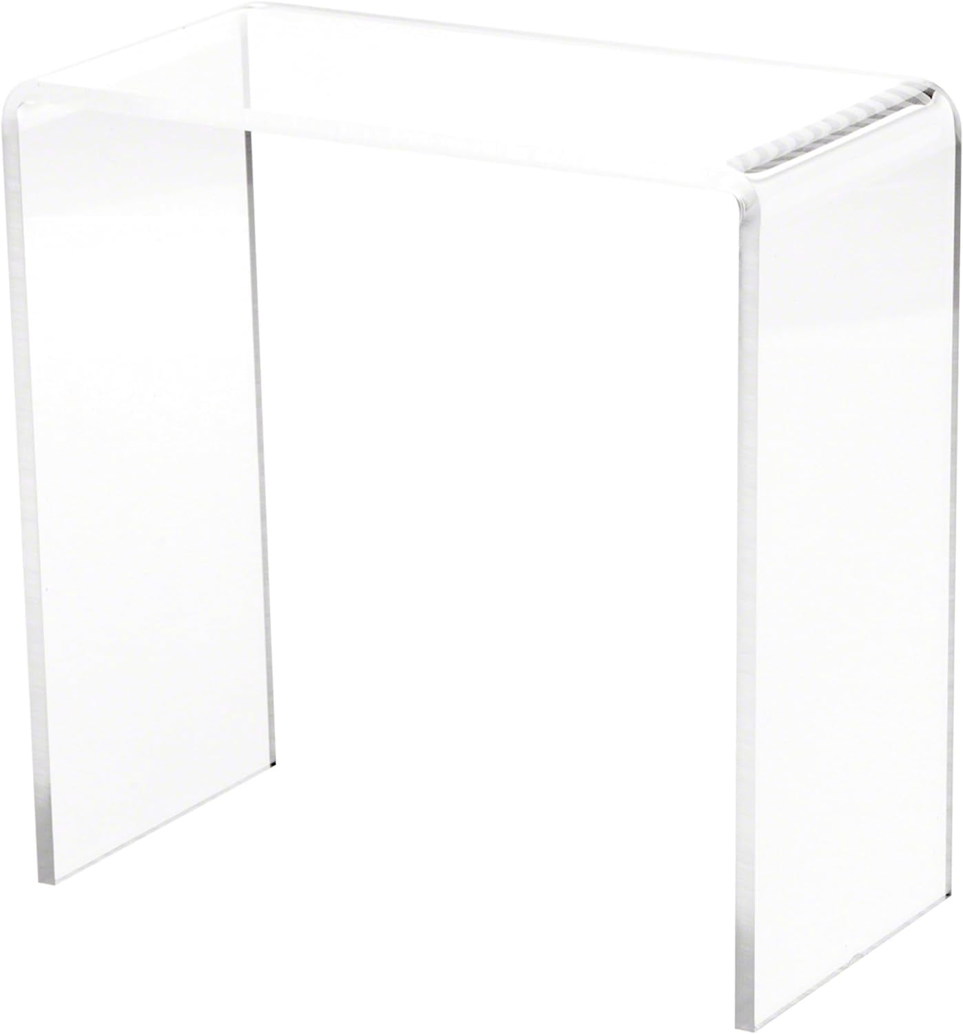 Clear Vertical Rectangular Display Riser, 8" H x 8" W x 4" D (1/4 ...