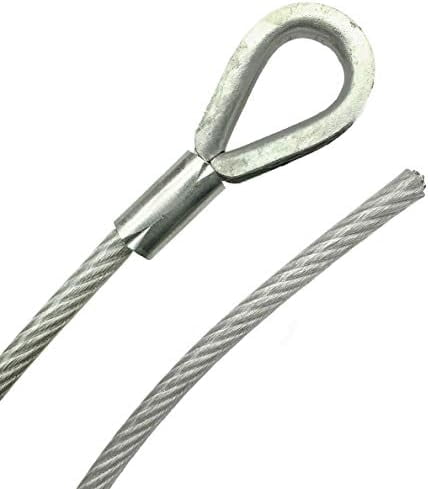 Clear Vinyl Coated Braided Steel Cable, 1/4" - 5/16" Diameter ...