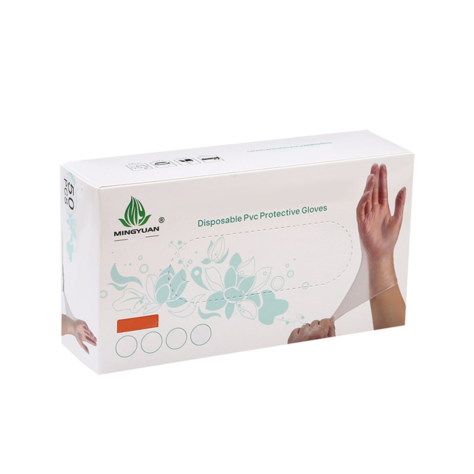 Clear Vinyl Exam Gloves, Latex-Free, Disposable Medical Gloves ...