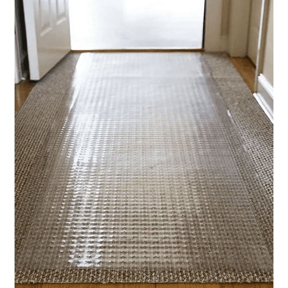 Heavy Duty Catalina Home Clear Vinyl Non-Slip Carpet Protector Floor ...