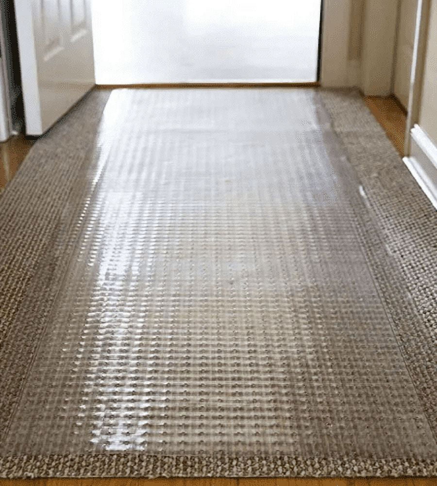 Clear Vinyl Plastic Floor Runner - 27 in x 5 ft. Catalina Home Hallways ...