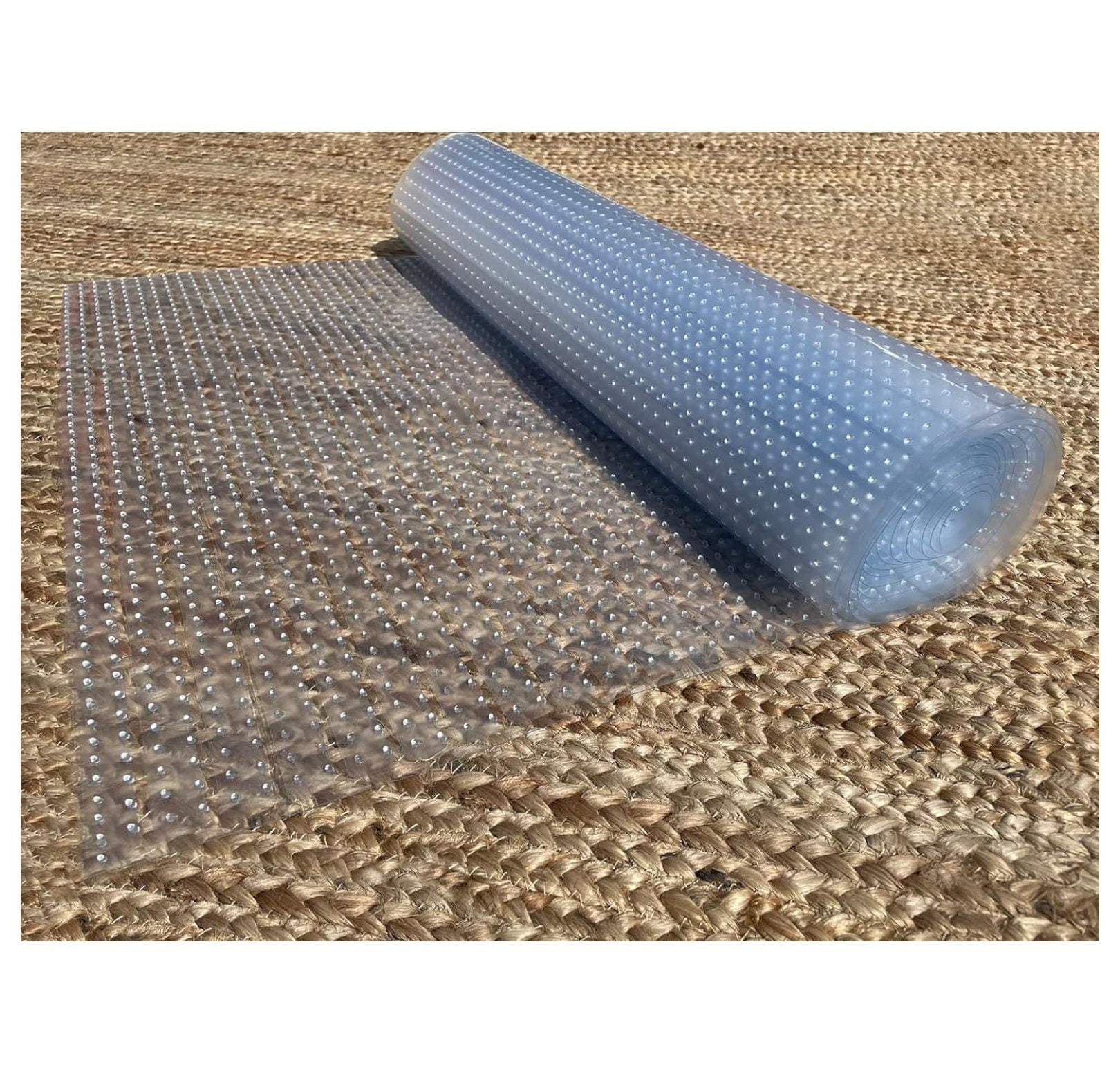 Clear Vinyl Plastic Premium Deluxe PVC Ribbed Pattern Floor Runner ...